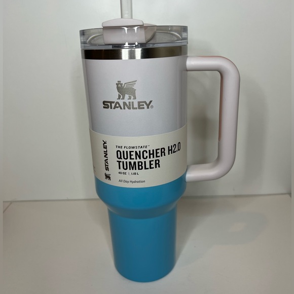 Stanley | Dining | Stanley Pool Ombre Blue Pink 4 Oz H20flowstate ...